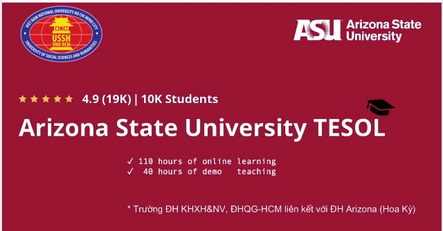 Tuyển sinh Chương trình đào tạo chứng chỉ TESOL liên kết với Đại học ...