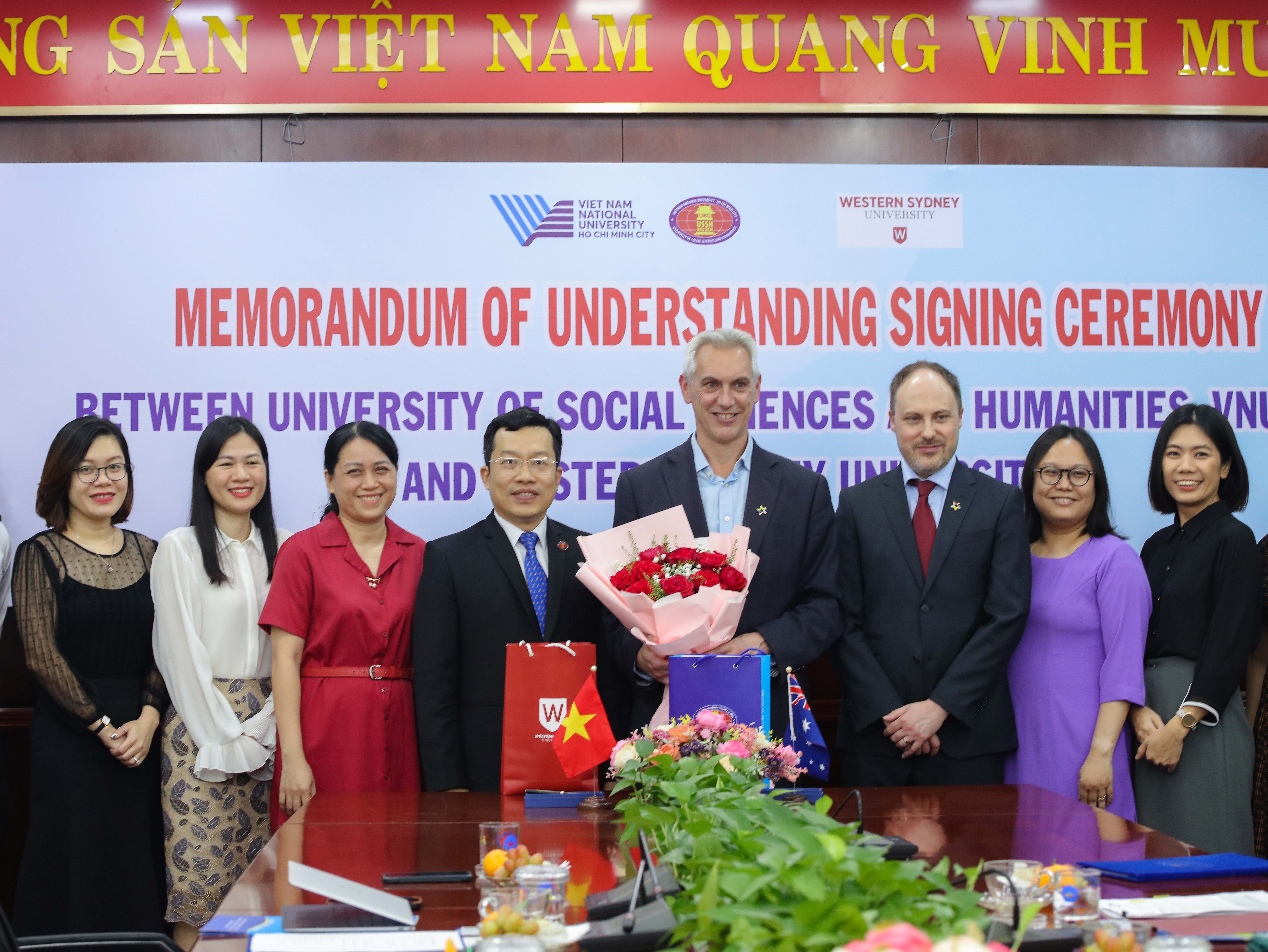 MOU signing ceremony between USSH, VNU-HCM and Western Sydney University