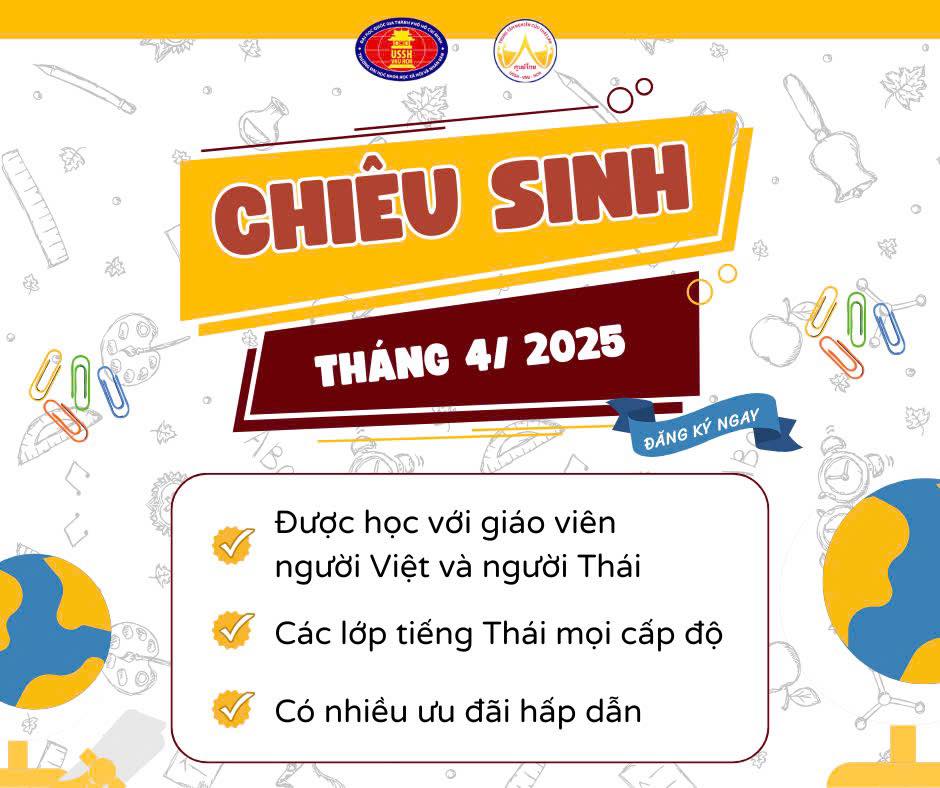 Chiêu sinh lớp tiếng Thái Offline & Online tháng 04/2025