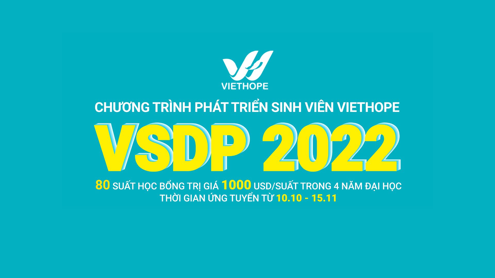 Chương trình học bổng VSDP (VietHope) 2022