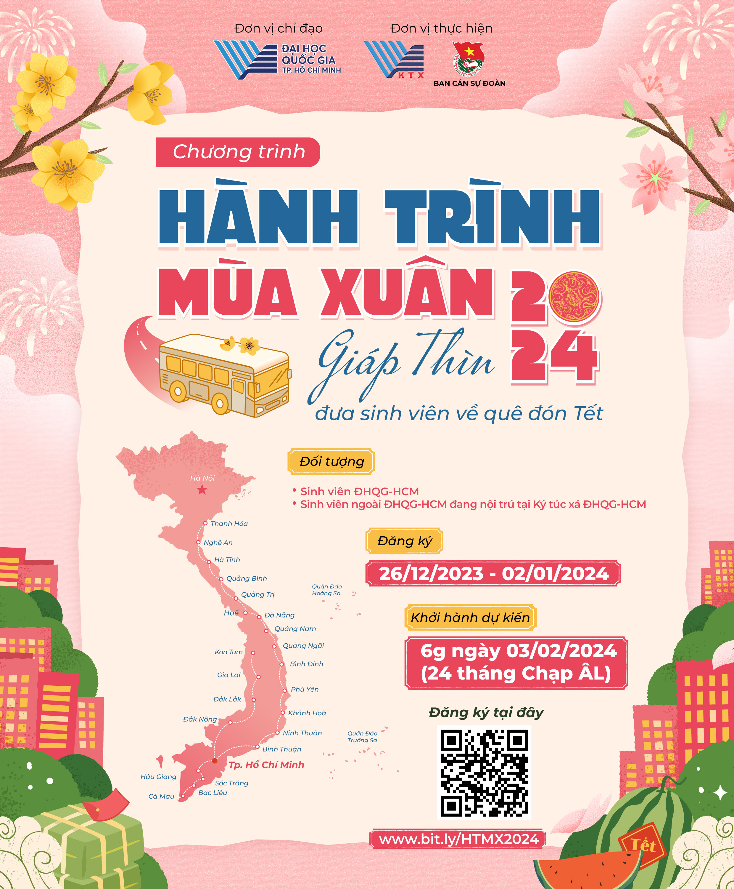 Đăng ký đi xe miễn phí về quê đón Tết