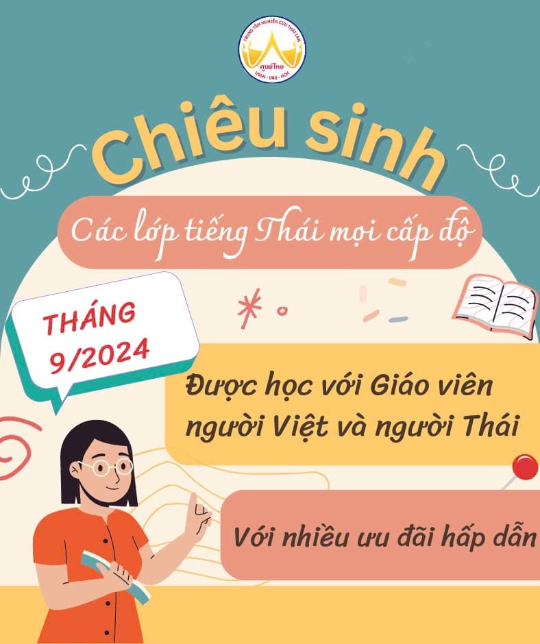 Chiêu sinh lớp tiếng Thái Offline & Online tháng 09/2024