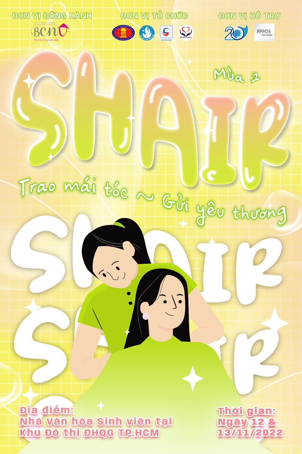 Chương trình hiến tóc SHAIR mùa 2: Trao mái tóc - Gửi yêu thương