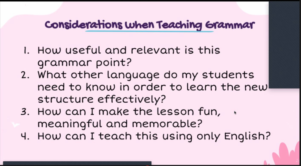 Workshop "Methodology: Teaching Reading, Writing, Grammar, and Vocabulary"